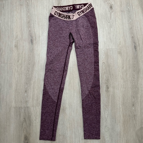 Gymshark | Pants & Jumpsuits | Gymshark Maroon Ruby Marl Blush Flex ...